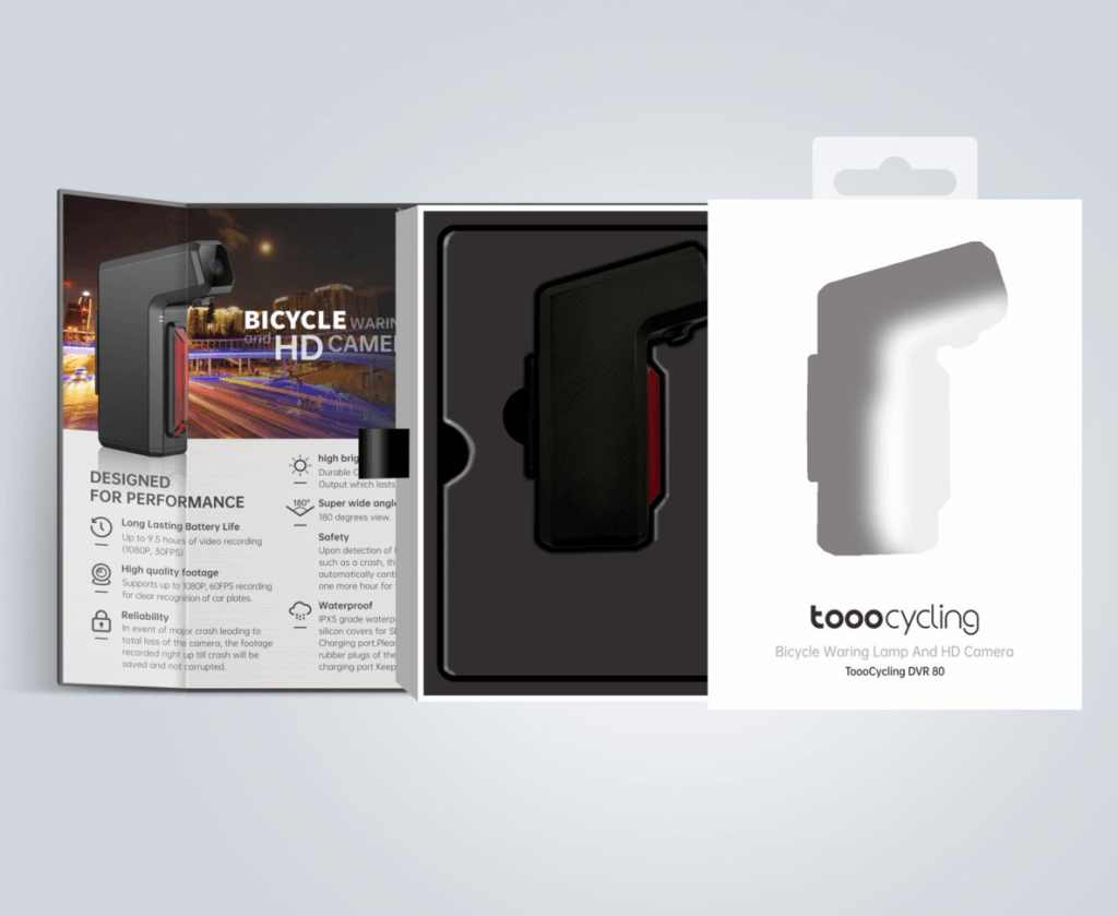 T95 TOOO Bike Cam [Gen 2] FHD Integrated Bike Rear Video Camera w ...