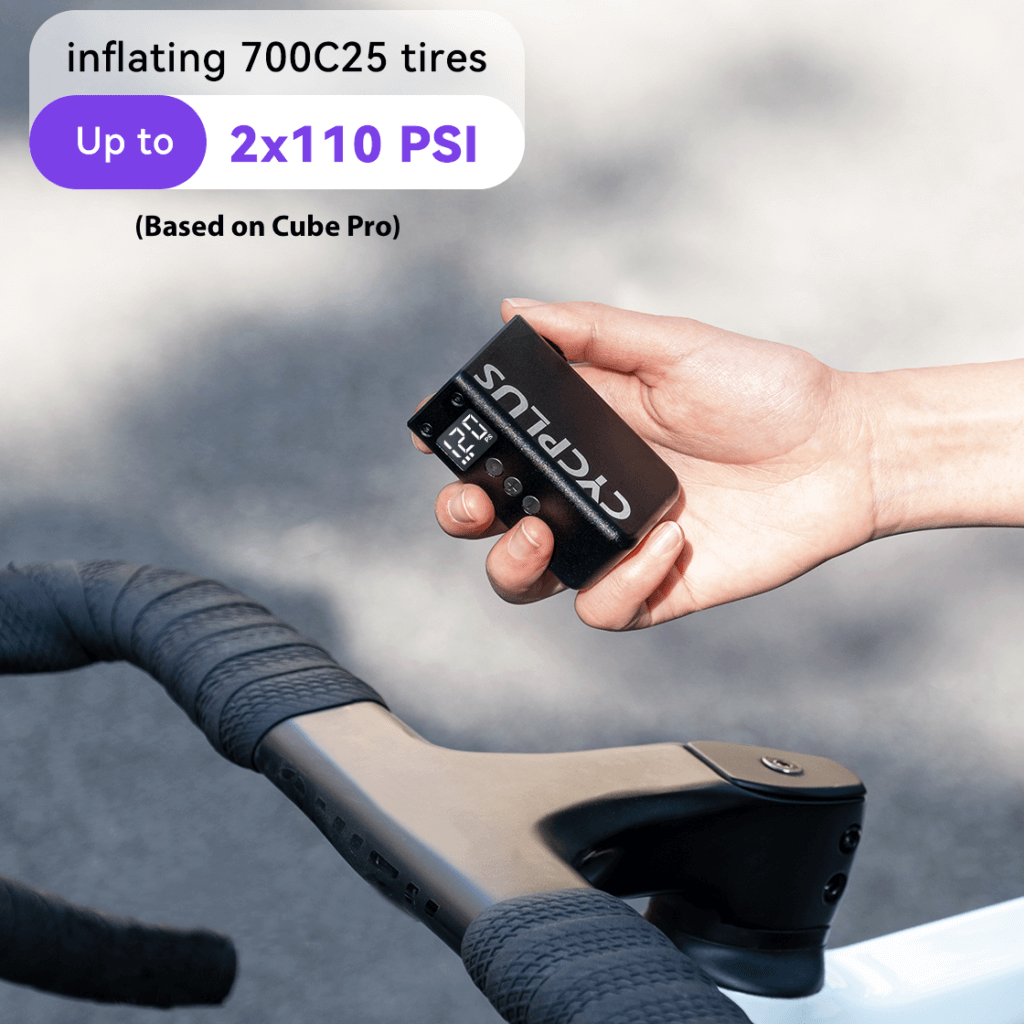 CYCPLUS Cube PRO Electric Bicycle Pump (2024) - Cyclexafe: Cycling ...
