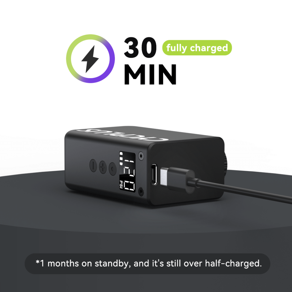 CYCPLUS Cube PRO Electric Bicycle Pump (2024) - Cyclexafe: Cycling ...